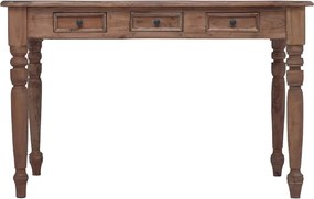 Psací stůl se zásuvkami 117 x 57 x 75 cm masivní mahagon 283909