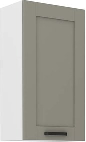 STL 50 cm skříňka horní jednodveřová LUNA (výška 90 cm) Barevné provedení LUNA: Bílá / Jílově šedá