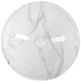 Sapho DALMA 42 x 42 x 16,5 cm MM117 keramické umyvadlo carrara