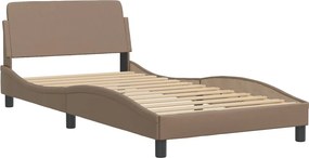 Postel Viana s matrací cappuccino 100 x 200 cm umělá kůže 3208779