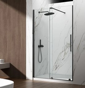 Gelco Spirit Black sprchové dveře do niky 110 x 200 cm posuvné černá čiré sklo GI1011B