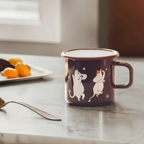 Hrnek Moomin Comet 0,55l, smalt / hnědý