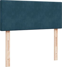 Box spring postel s matrací modrá 120 x 190 cm samet 3287684