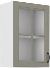 Kuchyňská skříňka Stilo 40 GS-72 1F korpus bílá, dvířka světle šedá CLAY