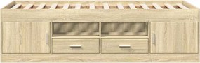 Válenda se zásuvkami bez matrace dub sonoma 75 x 190 cm 3280260