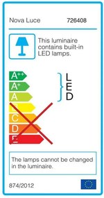 NV 726408 Venkovní nástěnné svítidlo KRYPTON tmavě šedý hliník LED 3W 3000K 220-240V 15st. IP54 - NOVA LUCE