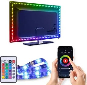 Solight WM58 LED světelný pás pro TV / 4 x 50 cm / USB