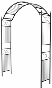 Oblouk na růže Flexi s nastavitelnou šířkou - Černá