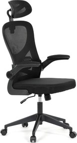 Ergonomická kancelářská židle ALEXANDRE - černá síťovina