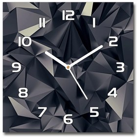 Wallmuralia Skleněné hodiny čtverec Abstraktní pozadí 30x30 cm