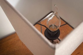 Invicta Interior Designová dřevěná stolní lampa přírodní - Sálvora