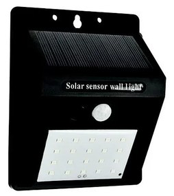 Eurolamp | LED Solární nástěnné svítidlo se senzorem LED/0,55W/3,7V 6500K IP65 | EU0092
