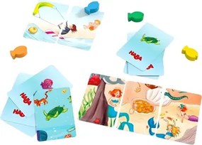 HABA Karetní hra Rychlé puzzle / 40 karet / 4 rybičky