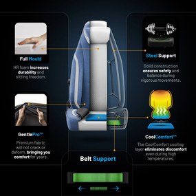 Modré látkové herní křeslo Diablo X.Eye Prime Meta Ocean