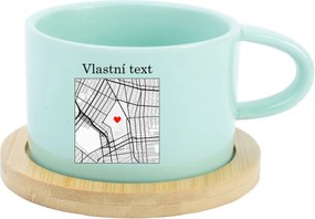 Personalizovaný keramický hrníček "MAKRONKA" s mapou