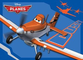 VOPI Dětský koberec Disney Planes Dusty modrý 95x133 cm