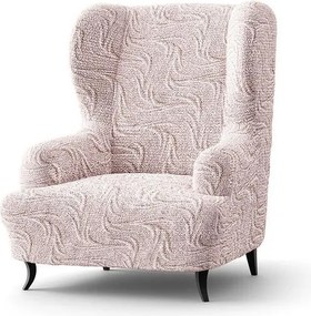 Bielastické potahy BRILLANTE béžové křeslo ušák (š. 60 - 110 cm)