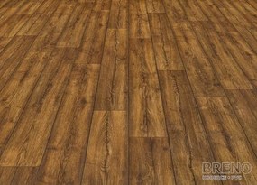 Breno PVC AMBIENT Antique Oak 26M – tmavé dřevo, šíře 200 cm