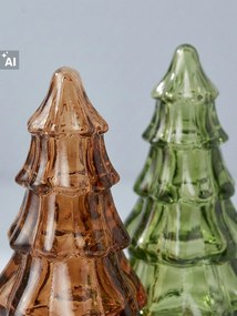 Sinsay - Sada vánočních LED dekorací ve tvaru vánočních stromků - vícebarevná
