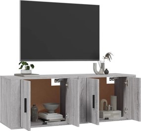 Nástěnné TV skříňky 2 ks šedé sonoma 57 x 34,5 x 40 cm 3188340