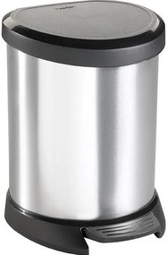 CURVER DECO BIN 5L Odpadkový koš 24,6 x 27,7 x 21 cm stříbrný 02160-599