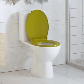 WC sedátko s pomalým sklápěním zelené oválné 145824