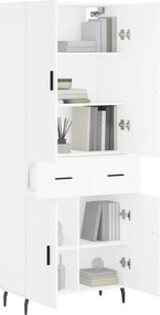 Skříň highboard bílá 69,5 x 34 x 180 cm kompozitní dřevo 3198161