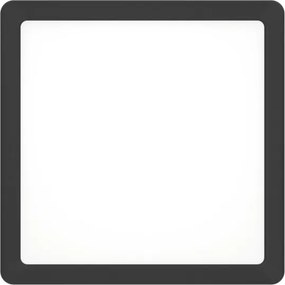 Eglo 901329 - LED Koup. stropní svítidlo FUEVA LED/10,5W/230V 22x22cm IP44 černá