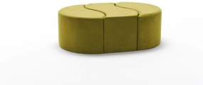 Atelier del Sofa Taburet Alya Puf - Green, Zelená