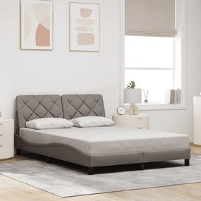 Rám postele bez matrace taupe 140 x 200 cm textil 3310605