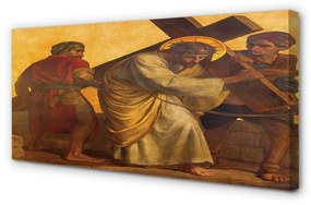 Obrazy na plátně Jesus cross lidé 100x50 cm