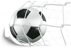 Fototapeta 3D Fotbalový Míč V Síti Samolepící tapety 104x70.5