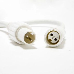 Easy Fix venkovní LED rampouchy, světelné, 300 × 90 cm, ledově bílá, 174 diod, bílý kabel, IP67, prodlužovací