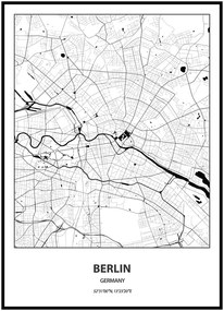 Jen tak z lásky Plakát Mapa města (více variant měst) Rozměr plakátu: 30 x 40 cm, Město: Berlin