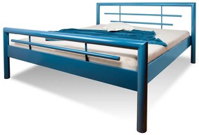 Nábytek ATIKA s.r.o. Kovová postel ROSE Povrchová úprava: stříbrná RAL 9006, Rozměr: 200 x 200 cm
