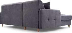 Casarredo - Komfort nábytek Rohová sedací souprava MIKOLA rozkládací s úložným prostorem, Hugo 100 | Umístění rohu: roh na pravé straně