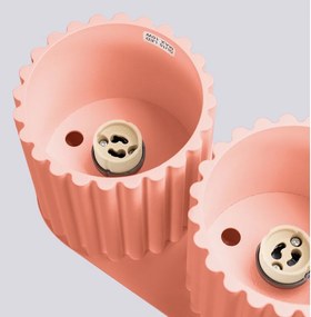 Broskvové kovové bodové svítidlo 10x21 cm Zora – Sollux
