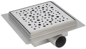 BPS-koupelny Čtvercový sprchový odtokový žlab DL06-G5 HYD-3865 15x15 cm, satén