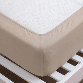 4Home Jersey prostěradlo IDEAL ořechová, 200–220 x 200 cm, 200 x 200 cm