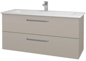 Dřevojas Koupelnová skříň GIO SZZ2 120 Varianta: N01 Bílá lesk / Úchytka T04 / D04 Dub