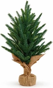 Vánoční stromeček umělí s jehličím 57 cm, plast a kov, IP20 do interiéru