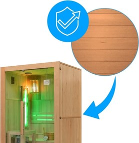 BPS-koupelny Finská sauna Relax HYD-3938 120x105, 1-2 osoby