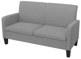 Dvousedačka, 135x65x76 cm, světle šedá 244708