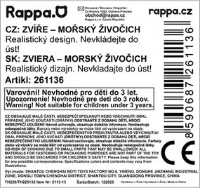 RAPPA Gumová ryba piloun mnohozubý 14 cm / Vodní hračka