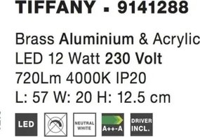 Nástěnné LED svítidlo NOVA LUCE TIFFANY 12W 4000K 9141288