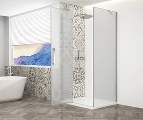 Gelco Trinity Chrom čtvercový sprchový kout 100 x 100 x 200 cm otevírací levá aluchrom sklo matné GT5610-10ML-CH