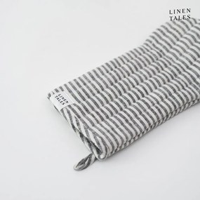Lněná chňapka Thin Black Stripes – Linen Tales