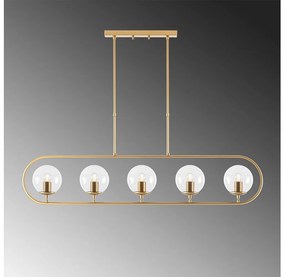 Designový lustr Ulrica 122 cm zlatý