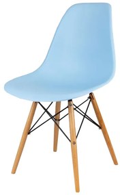 Bestent Jídelní židle 4ks modré skandinávský styl Classic