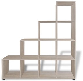 vidaXL 242551 Marketos Staircase Bookcase/Display Shelf 142 cm Oak